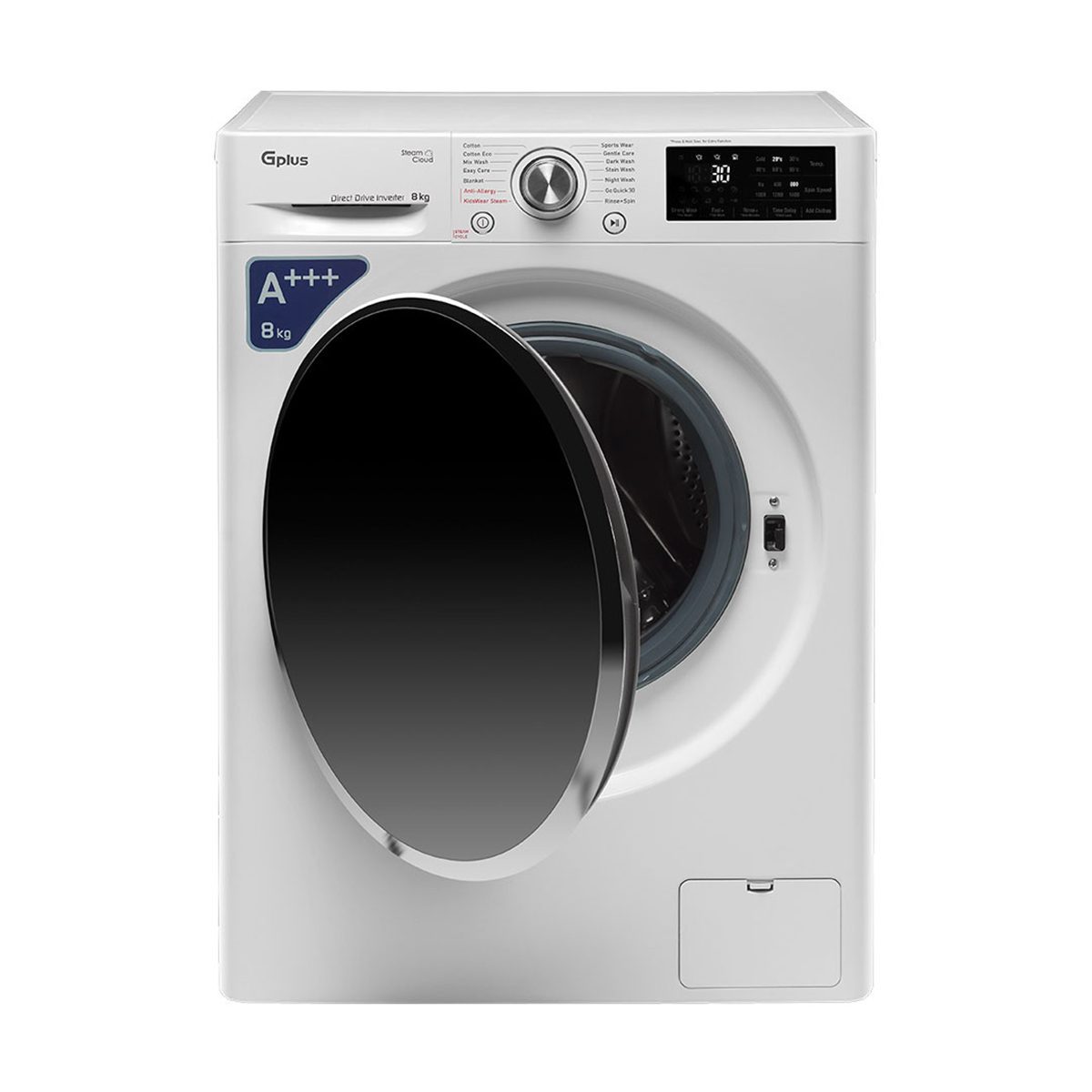 ماشین لباسشویی 8 کیلوگرمی جی پلاس مدل GWM-P880 - فروشگاه لوازم خانگی | خرید لوازم خانگی